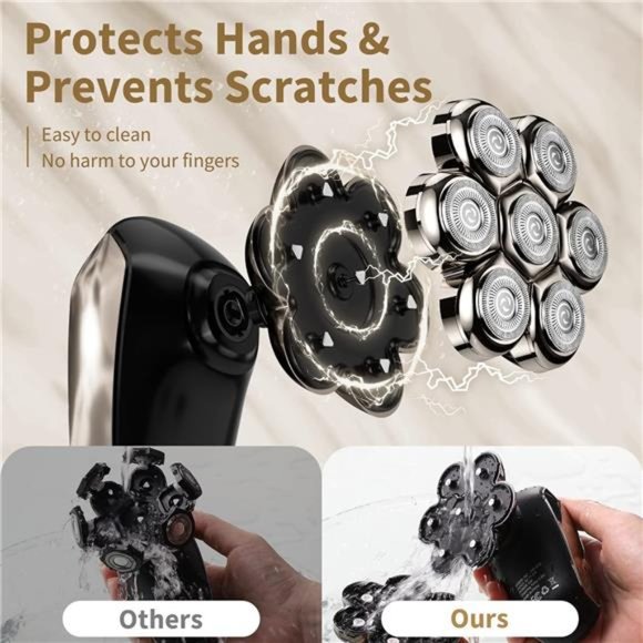 Grooming | Detachable Head Shavers 5in1 Electric Razor Ipx7 Waterproof ...